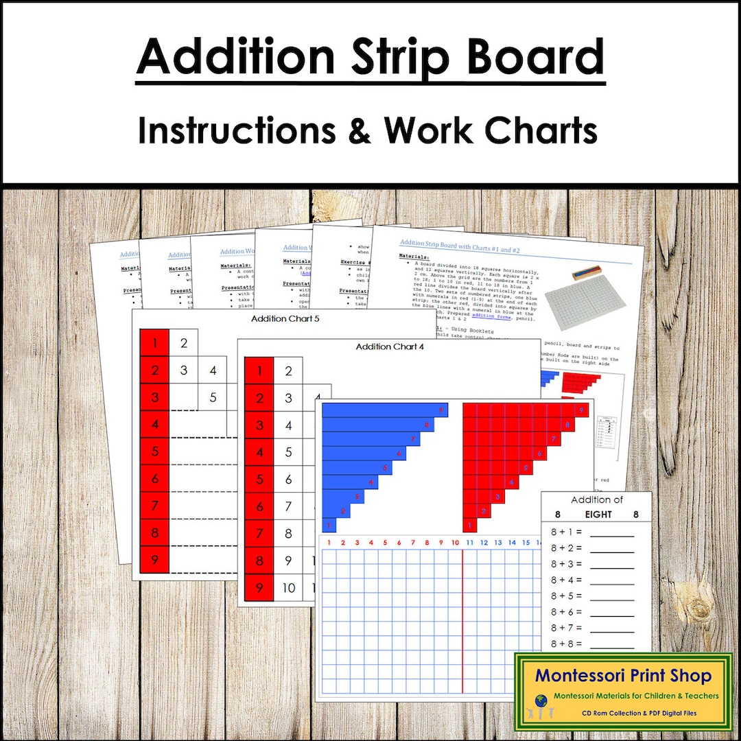 Addition Strip Board, graphiques et instructions - Mathématiques pour ...