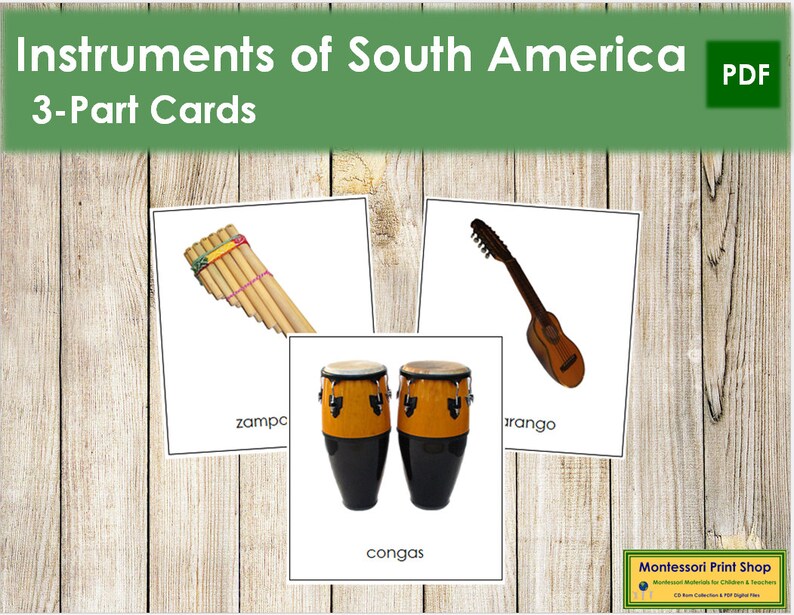 Musical Instruments of South America Continent Cards - Etsy