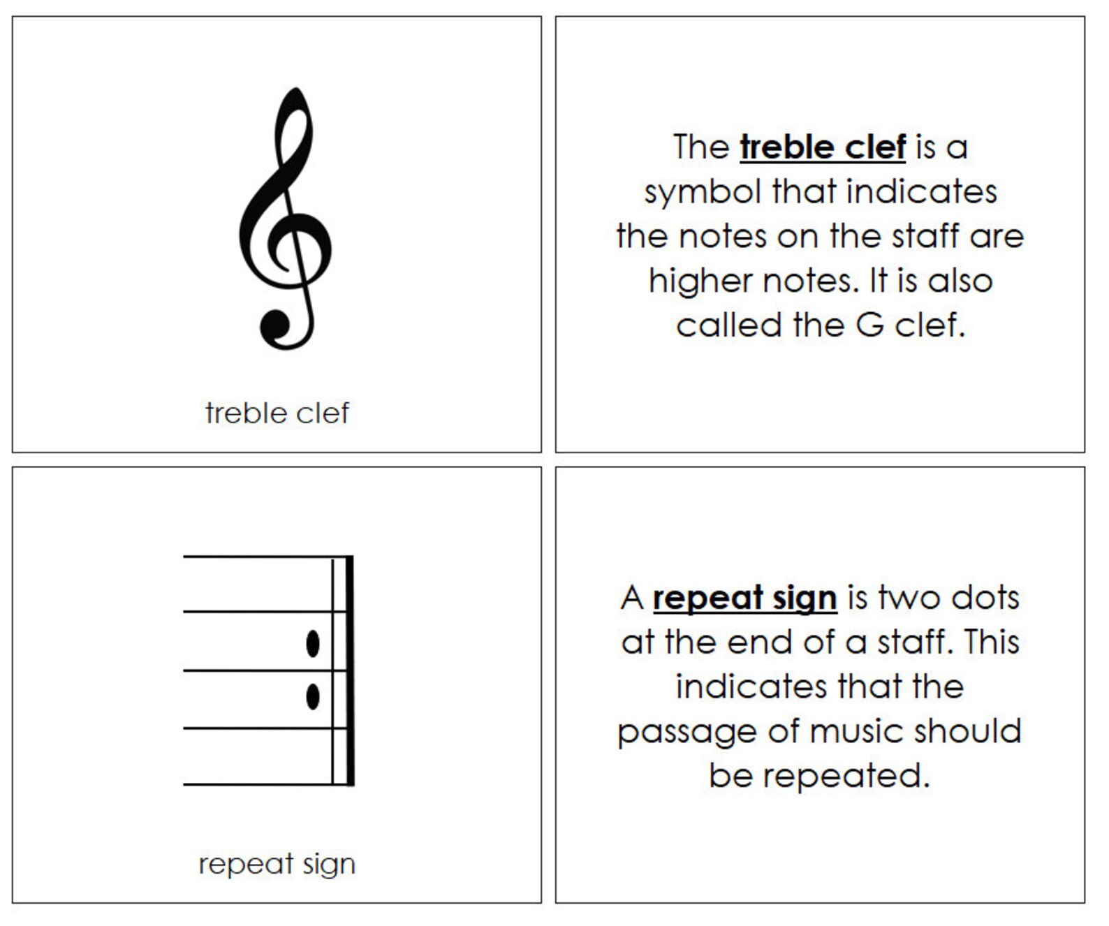 Musical Notes & Symbols Book Music Nomenclature Printable Montessori ...