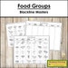 Food Groups Blackline Masters - Montessori Science - Printable ...