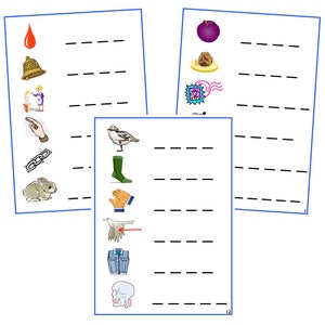 Montessori Blue Phonetic Language Series Bundle (CLIPART) - Primary ...
