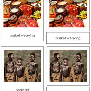 Culture of Africa - Montessori Continent Cards - Geography - Printable ...