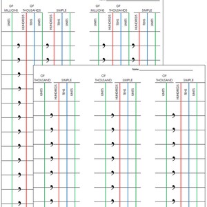 Bead Frame Paper (large & Small) - Printable Montessori Materials ...