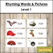 Rhyming Words & Pictures [level 1] - Montessori Phonics (digital ...