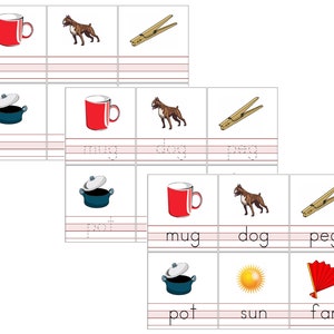 Phonetic Words Write & Wipe Set 1 - Phonics - Language - Printable ...