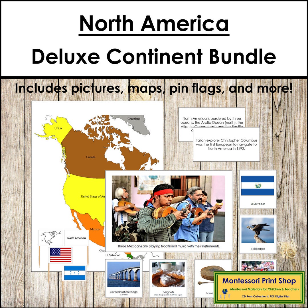 North America Deluxe Continent Bundle - Geography - Printable ...