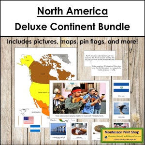 North America Deluxe Continent Bundle - Geography - Printable ...