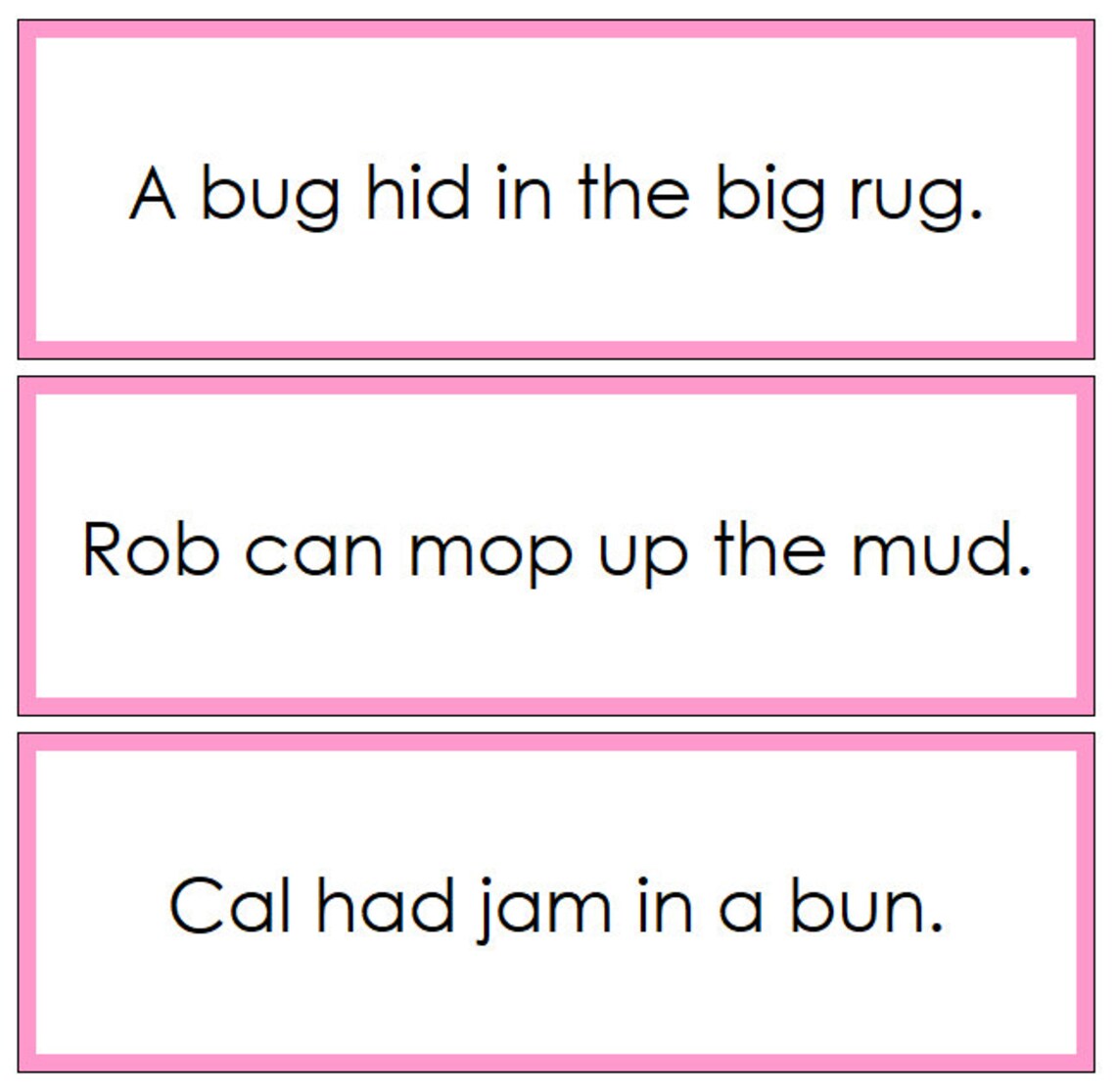 Montessori Pink Phonetic Language Series Bundle CLIPART - Etsy Canada