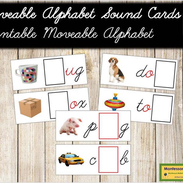 Montessori Cursive Moveable Alphabet - Etsy