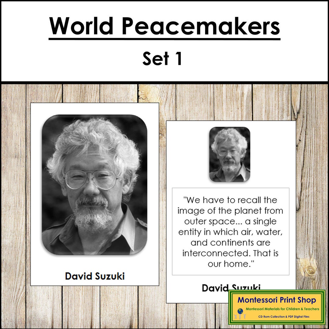 World Peacemakers (set 1) - Montessori Peace Table - Printable ...