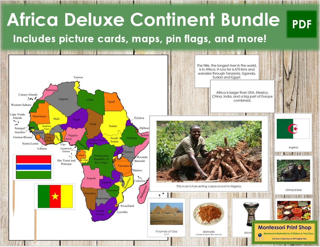 Africa Deluxe Continent Bundle Geography Printable - Etsy