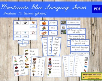 Montessori Blue Series Cards - Etsy