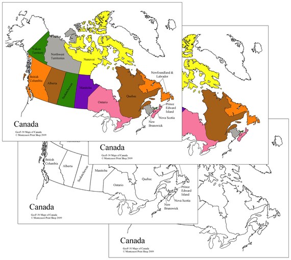 Blank Map Of Canada For Kids To Label