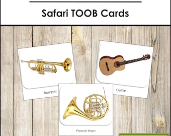Montessori Musical Instruments 3 Part Cards - Etsy