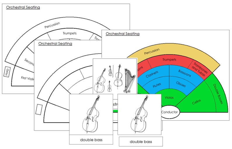 The Orchestra Instruments & Seating Chart - Music - Printable ...