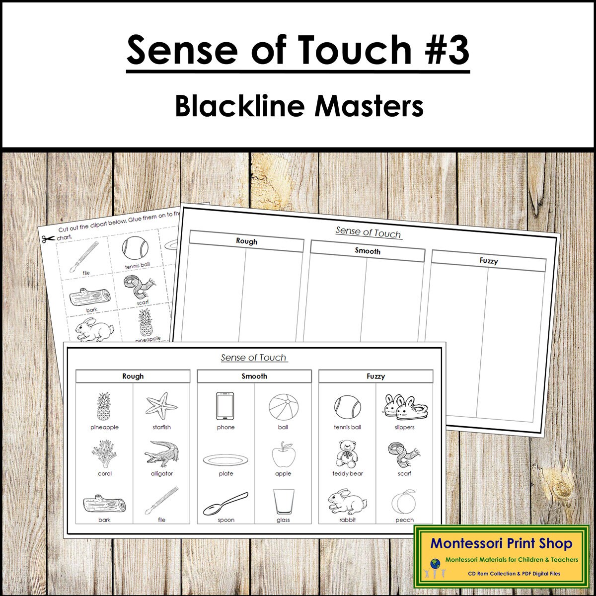 Montessori Sense of Touch Sorting: Rough, Smooth, Fuzzy (digital ...