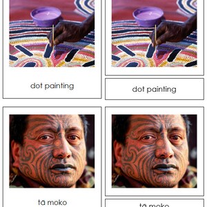 Australia/oceania Continent Bundle - Montessori Continent Cards ...