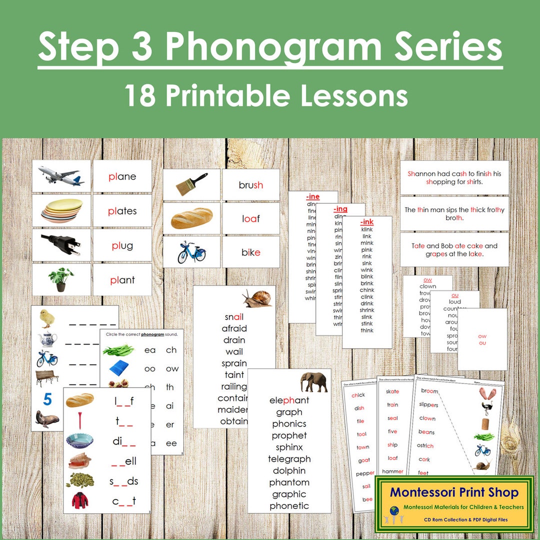 Montessori Step 3 Phonetic Language Series Bundle [PHOTOS] - Phonics ...