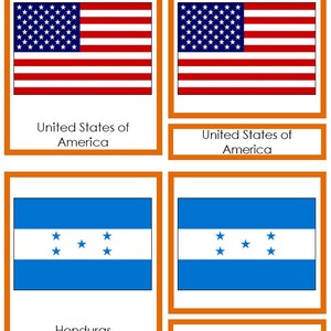 Flags of the World Bundle (color-coded) - Geography - Printable ...