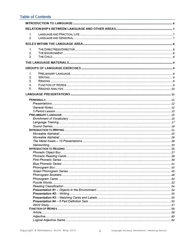 Primary Montessori Teaching Manuals Bundle Practical Life - Etsy