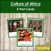 Culture of Africa color-coded Montessori Continent Cards - Etsy Canada