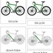 Parts of a Bicycle Nomenclature 3-part Cards Printable Montessori ...
