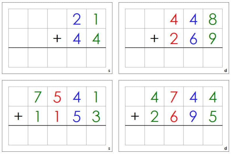 Primary Montessori Math Operations Bundle Printable - Etsy
