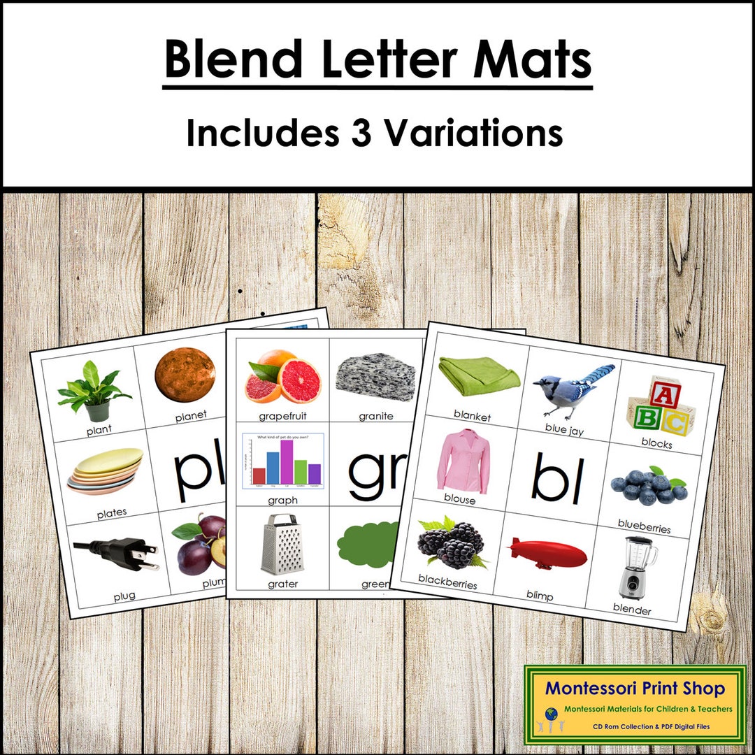 Blend Letter Mats - Primary Phonics (digital Download) - Etsy