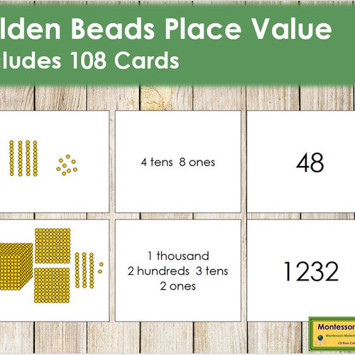 Montessori Coloured Beads Printable Math Resource - Etsy