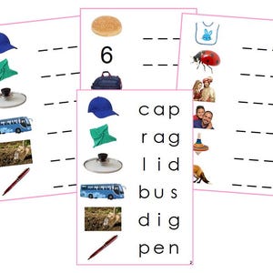 Montessori Pink Phonetic Language Series Bundle [PHOTOS] - Primary ...