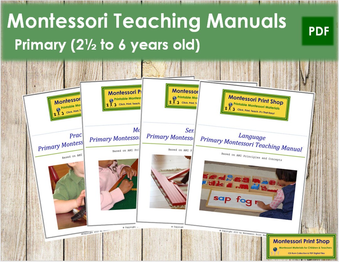 Primary Montessori Teaching Manuals Bundle Practical Life - Etsy