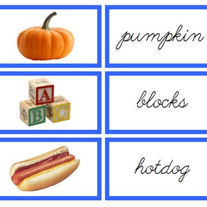 Montessori Blue Phonetic Language Series Bundle CURSIVE (photos ...