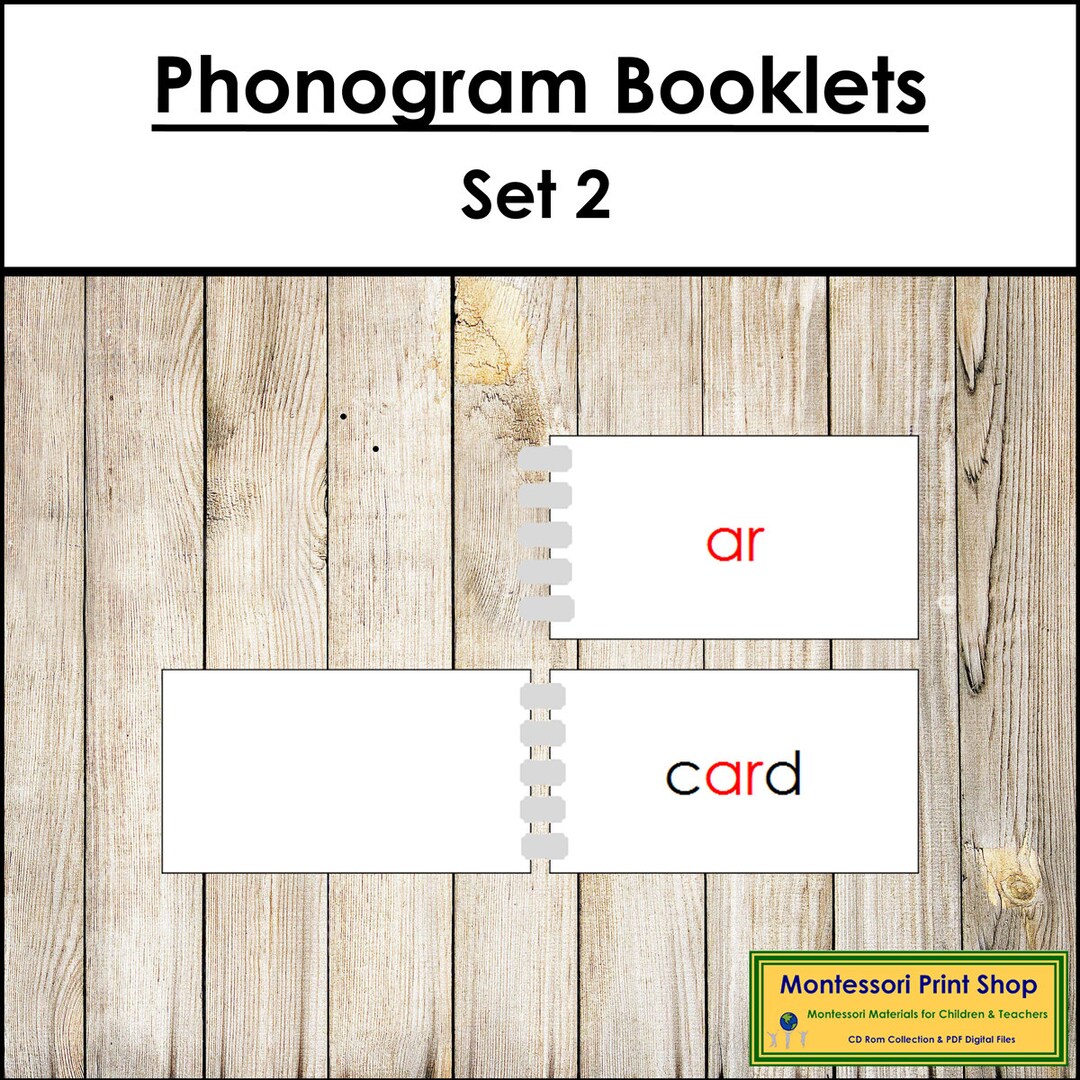 Phonogram Booklets Set 2 - Montessori Language - Printable Montessori ...