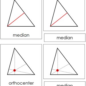 Elementary Montessori Geometry Bundle Math Printable | Etsy