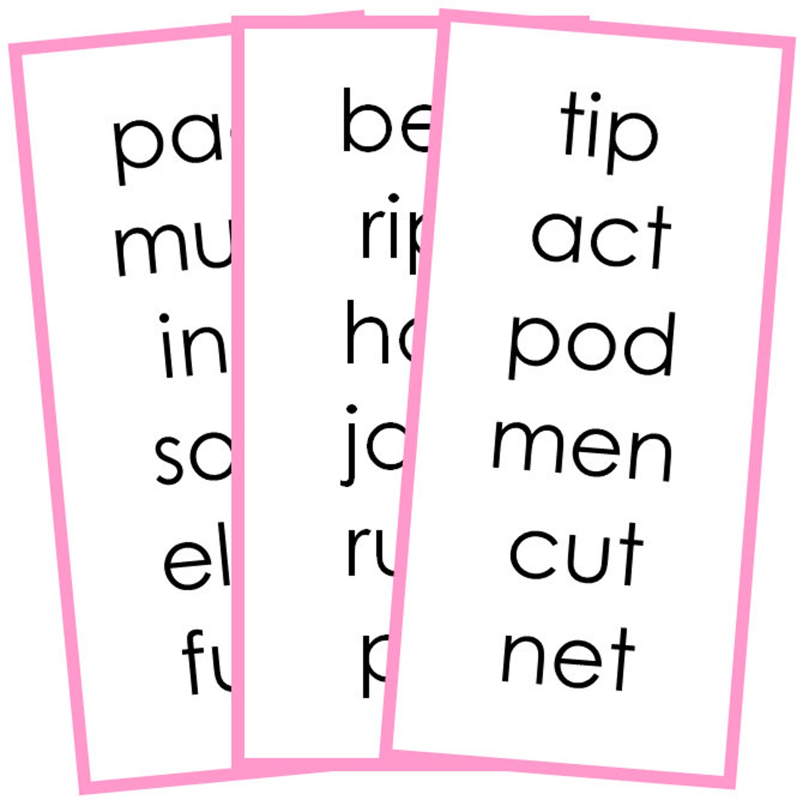 Montessori Pink Phonetic Language Series Bundle PHOTOS - Etsy