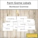 Montessori Elementary Grammar Boxes Bundle color Borders Language ...