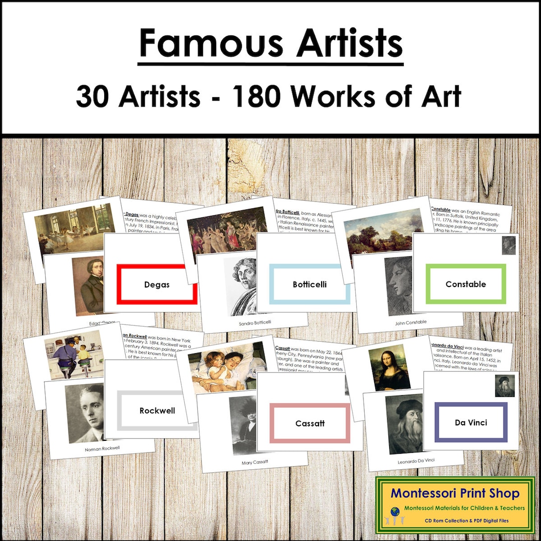 Famous Artists and Their Art Books Bundle [set 1] (digital Download) - Etsy