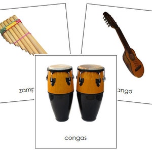 Musical Instruments of South America - Continent Cards - Geography ...