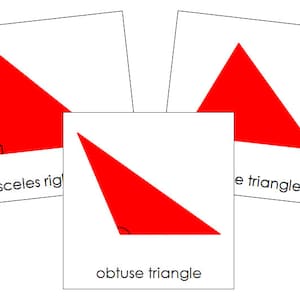 Types of Triangles Nomenclature 3-part Cards - Geometry - Printable ...