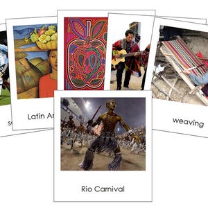 Cultures of the World 3-part Cards Bundle - Montessori Geography ...