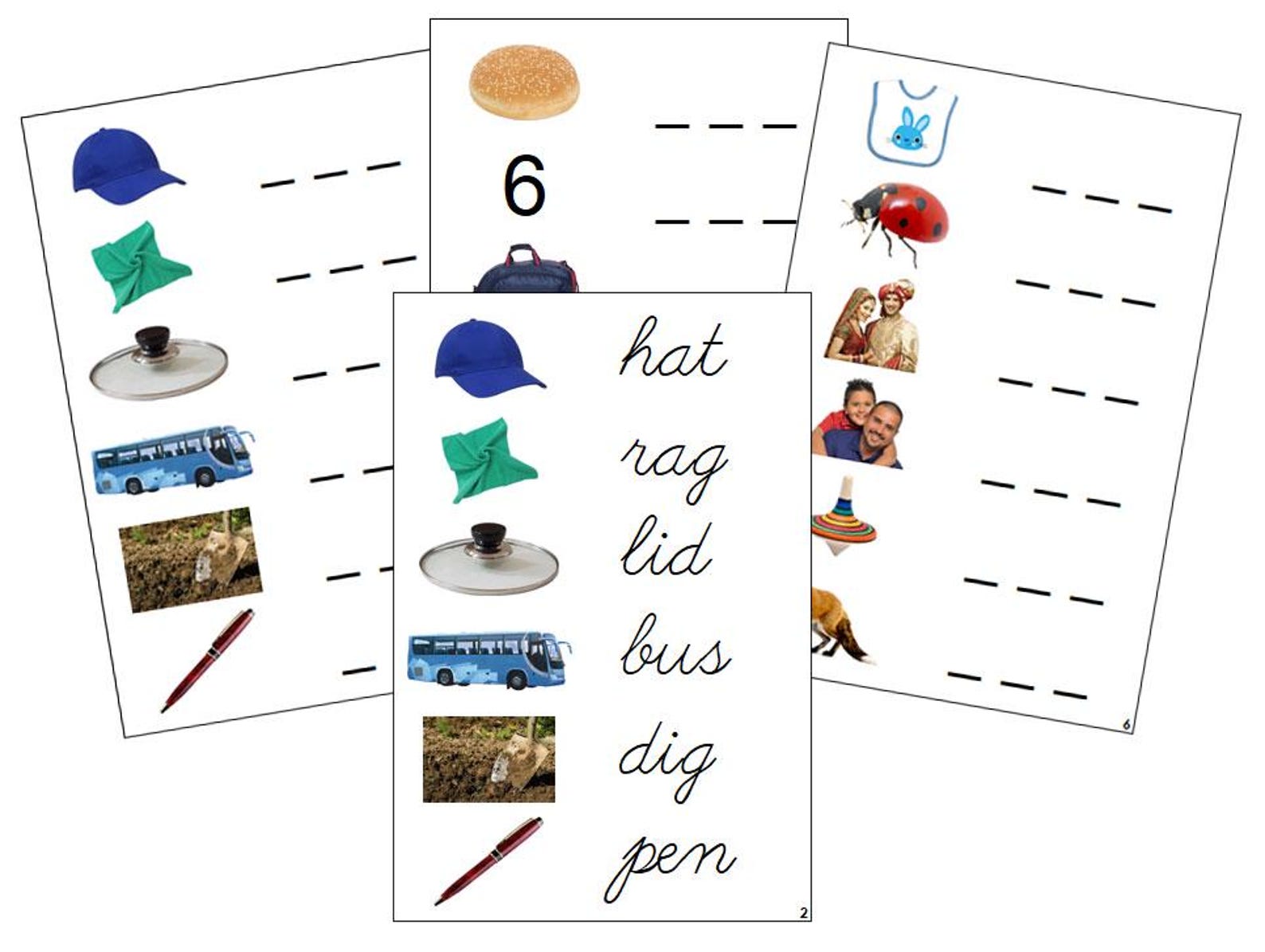Montessori Cursive Step 1 Phonetic Language Series Bundle [CLIPART ...