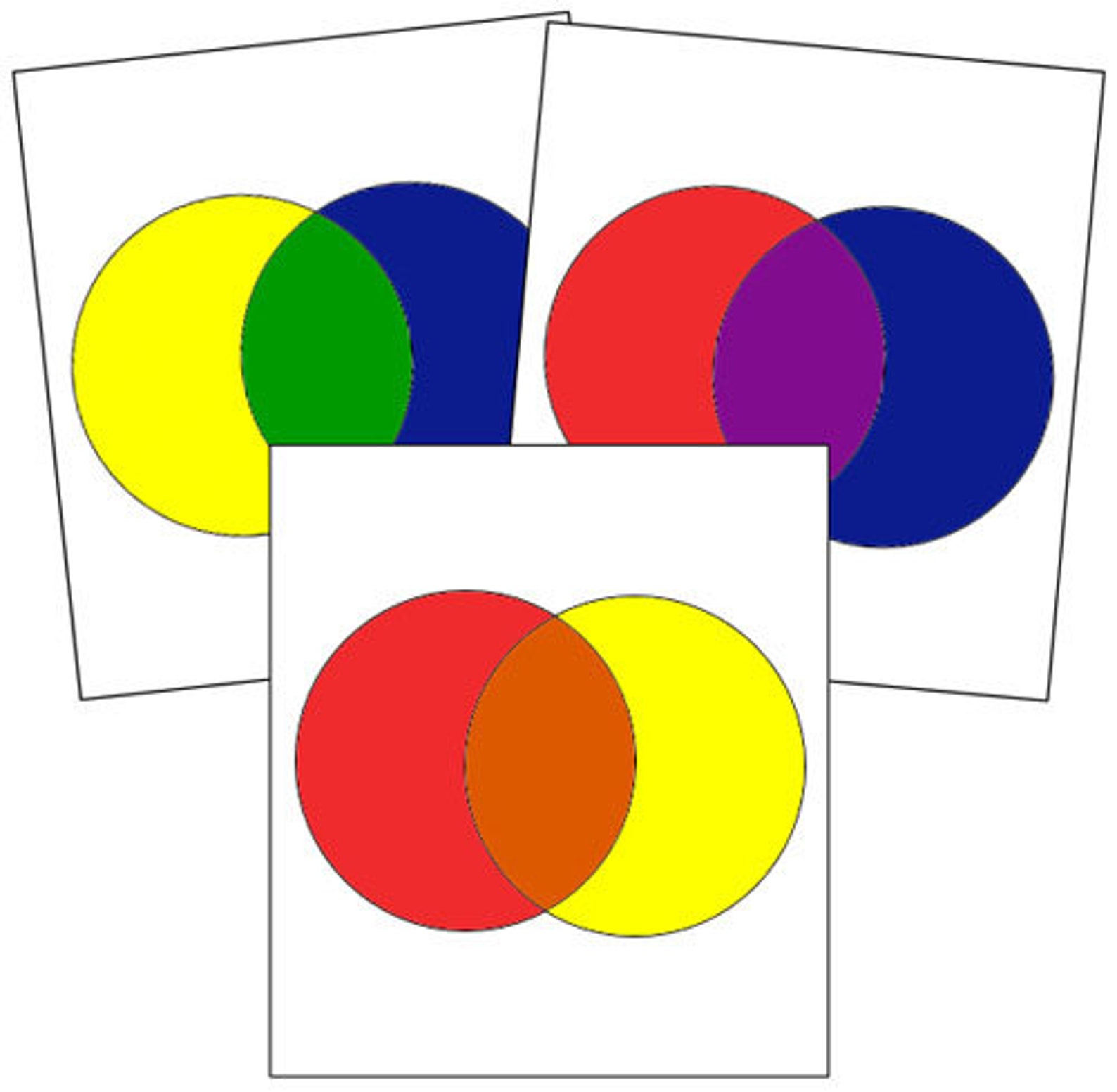 Color Mixing Cards & Chart - Printable Art Materials (digital Download ...