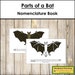 Parts of a Bat Nomenclature Book - Montessori Zoology - Printable ...