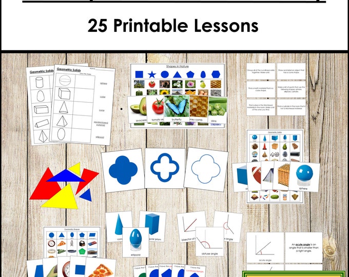Montessori Geometry Constructive Triangles Collection PDF, 6 Box Files ...
