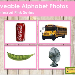 Pink Series Montessori Moveable Alphabet Photos Primary - Etsy