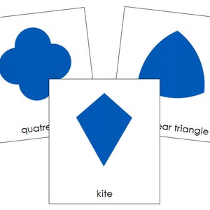 Montessori Geometry Cabinet Shapes 3-part Cards (digital Download) - Etsy