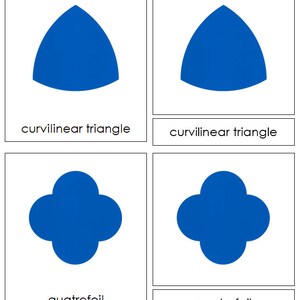 Montessori Geometry Cabinet Shapes 3-part Cards (digital Download) - Etsy