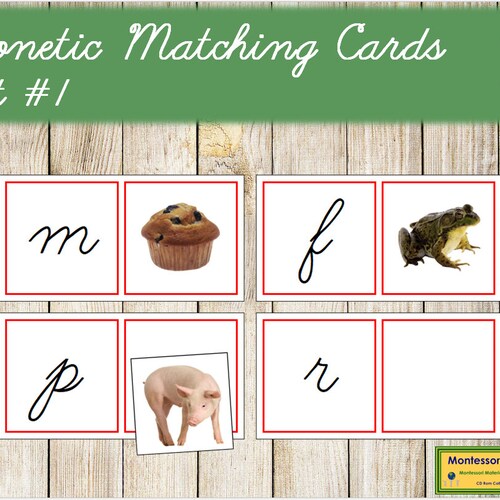 Phonetic Word Puzzles Language Printable Montessori - Etsy