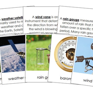 Types of Weather Instruments - Science - Printable Montessori Materials ...