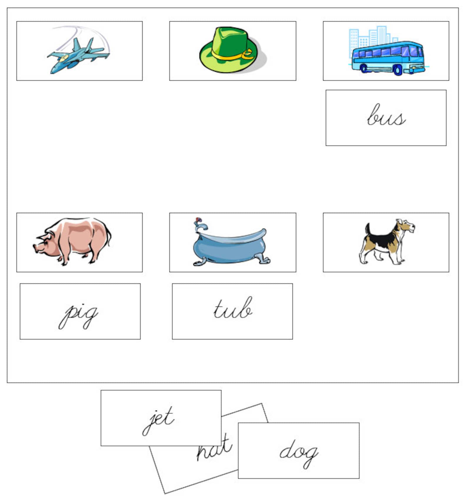 Montessori Cursive Step 1 Phonetic Language Series Bundle [CLIPART ...